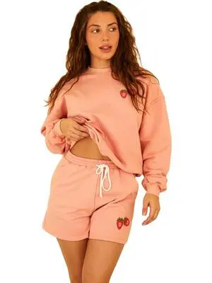 DIPPIN DAISY'S Clementine Sweat Shorts - Pink Sands