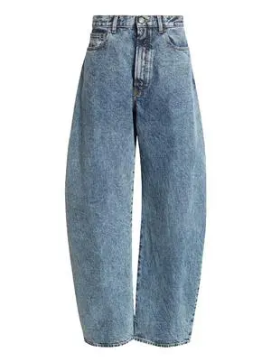 Alaïa Barrel Leg Jeans - Bleu Neige