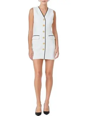 Endless Rose Sleeveless Mini Dress - Off White