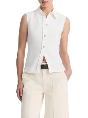 Vince Sleeveless Shirt - Off White