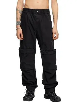 DIESEL® Beeck Organic Cotton Cargo Pants - Black