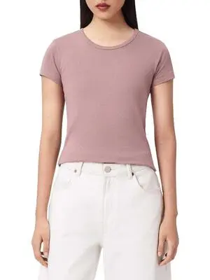 ALLSAINTS Stevie Cotton T-shirt - Dusty Lilac