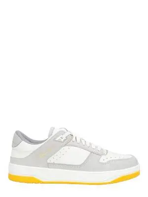 Santoni Light Leather Low-top Sneakers - Light Grey