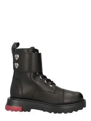 Moschino Ankle Boots Size Calfskin - Black
