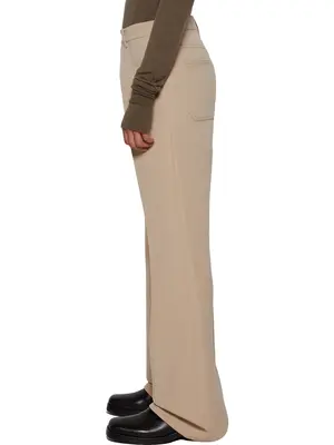 COURRÃ¨GES Courrèges Signature Bootcut Pants Sand