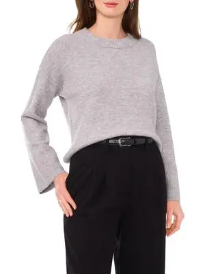 Vince Camuto Crewneck Sweater - Lt Hthr Grey