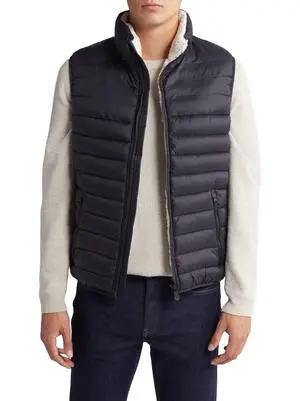 SAVE THE DUCK Majus Quilted Puffer Vest - Black