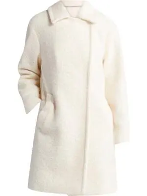 Bcbgmaxazria-BCBG Walker Notch Lapel Longline Bouclé Coat