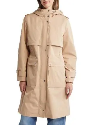 Sam Edelman Sam Edelman Hooded Trench Coat Sand