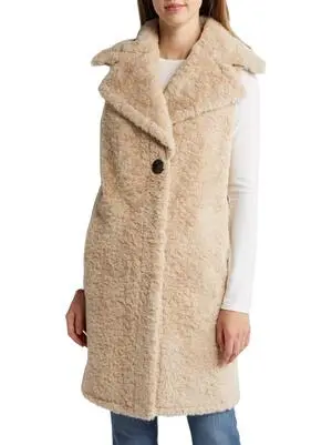 Sam Edelman Faux Fur Vest - Natural