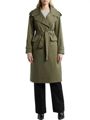 Sam Edelman Belted Trench Coat - Loden