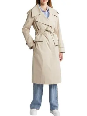 Sam Edelman Belted Trench Coat - Oat