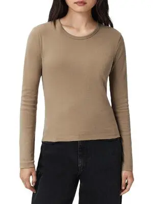 ALLSAINTS AllSaints Stevie Long Sleeve Organic Cotton T-shirt