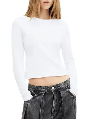 ALL SAINTS AllSaints Stevie Long Sleeve Organic Cotton T-shirt