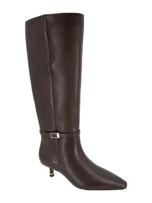 KENNETH COLE Kenneth Cole Marais Knee High Boot Chocolate Leather