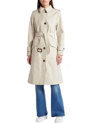 Barbour Camilla Waterproof Trench Coat - Mist/ Classic