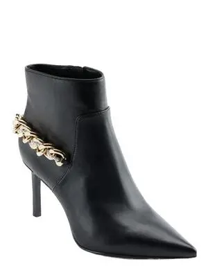 Karl Lagerfeld Paris Samra Chain Ankle Bootie - Black