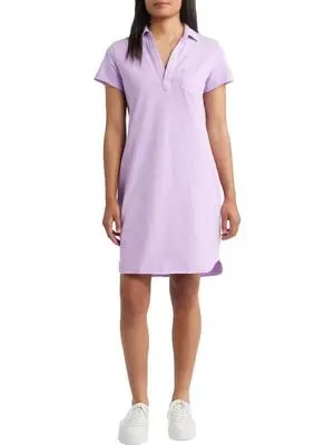 Frank & Eileen Lauren Cotton Polo Dress Violet