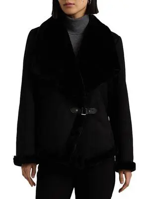 RALPH LAUREN Lauren Ralph Lauren Faux Shearling Jacket