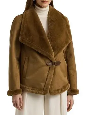 Ralph Lauren Faux Shearling Jacket - Camel