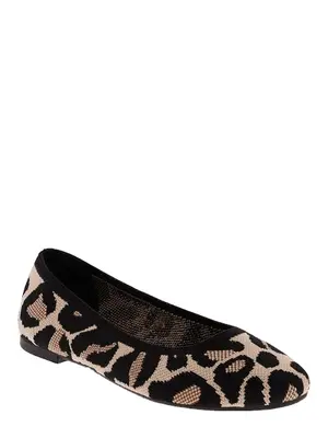 Mia MIA Brendy Ballet Flat Leopard Print