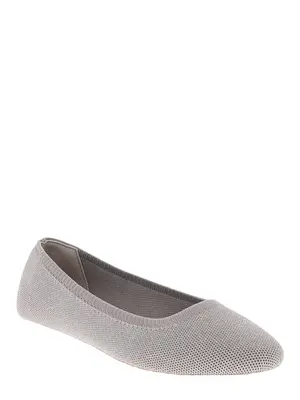 Mia MIA Brendy Ballet Flat Silver
