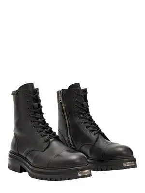 ALLSAINTS Hank Lugged Zip Boot - Black