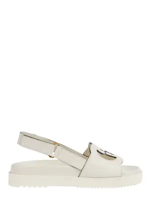 Gucci Interlocking G Sandal - White