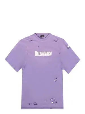 Balenciaga Boxy T-shirt /white - Purple