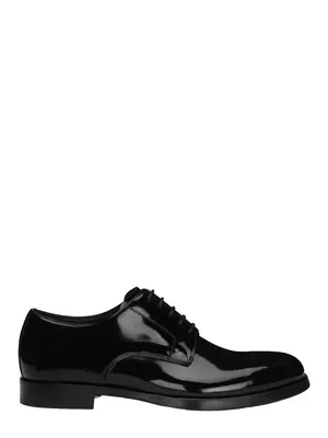 Dolce & Gabbana Patent Leather Derby Shoes - Black
