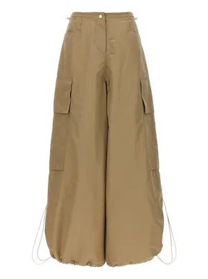 Palm Angels Parachute Pants - Beige