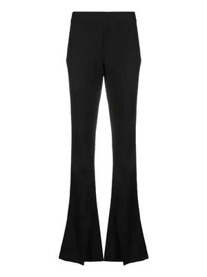 AMBUSH Flared Wool Trousers - Black