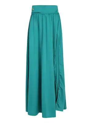 VIRGINIA VARINELLI Portofino Midi Skirt - Green