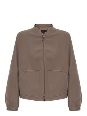 Emporio Armani Zipped Blouson Jacket - Dove Grey