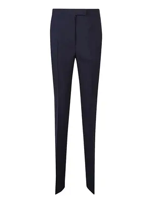 FERRAGAMO Wool Trousers - Blue