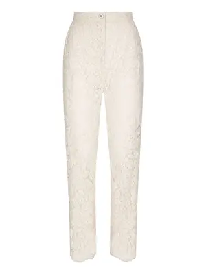DOLCE & GABBANA Dolce & Gabbana Floral-Lace Trousers