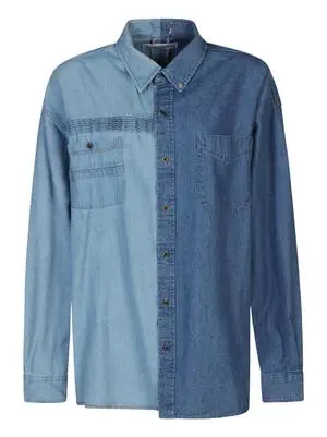 E.L.V. DENIM Contrast Denim Shirt