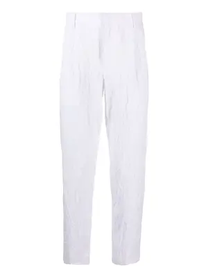 Emporio Armani Cotton Chino Trousers - White