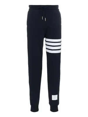 Thom Browne Bar Cotton Sweatpants - Blue