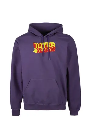IUTER Printed Cotton Hoodie - Purple