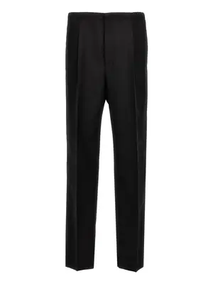 Fendi Cool Wool Straight Pants - Black