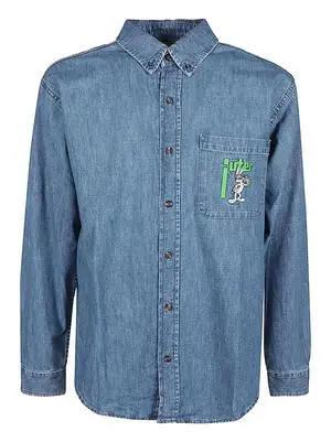 IUTER Looney Tunes Denim Shirt - Clear Blue