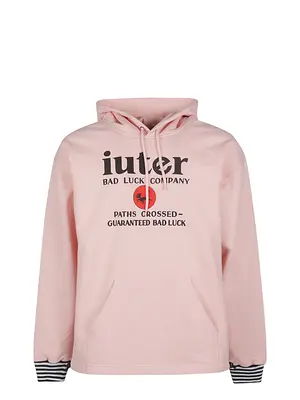 IUTER Printed Cotton Hoodie - Pink