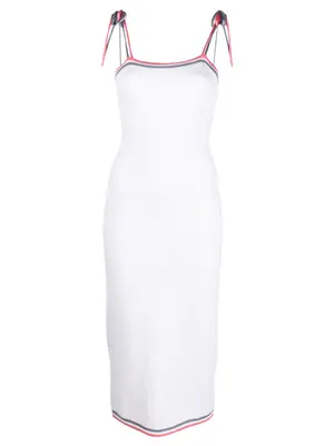 Fendi Ff Monogram Midi Dress - White