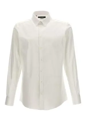 Dolce & Gabbana Logo Embroidery Shirt - White