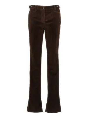 Dolce & Gabbana Corduroy Bell-bottom Pants - Brown