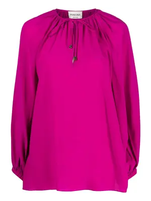 PHAEONIA Anita Long-sleeve Blouse - Fuchsia