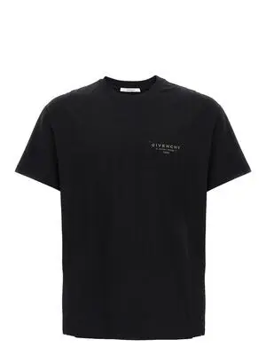 Givenchy Logo Print T Shirt - Black