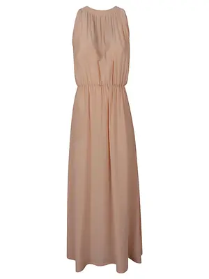 CRIDA MILANO Silk Maxi Dress - Pink