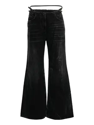 Givenchy Wide Leg Denim Jeans - Black